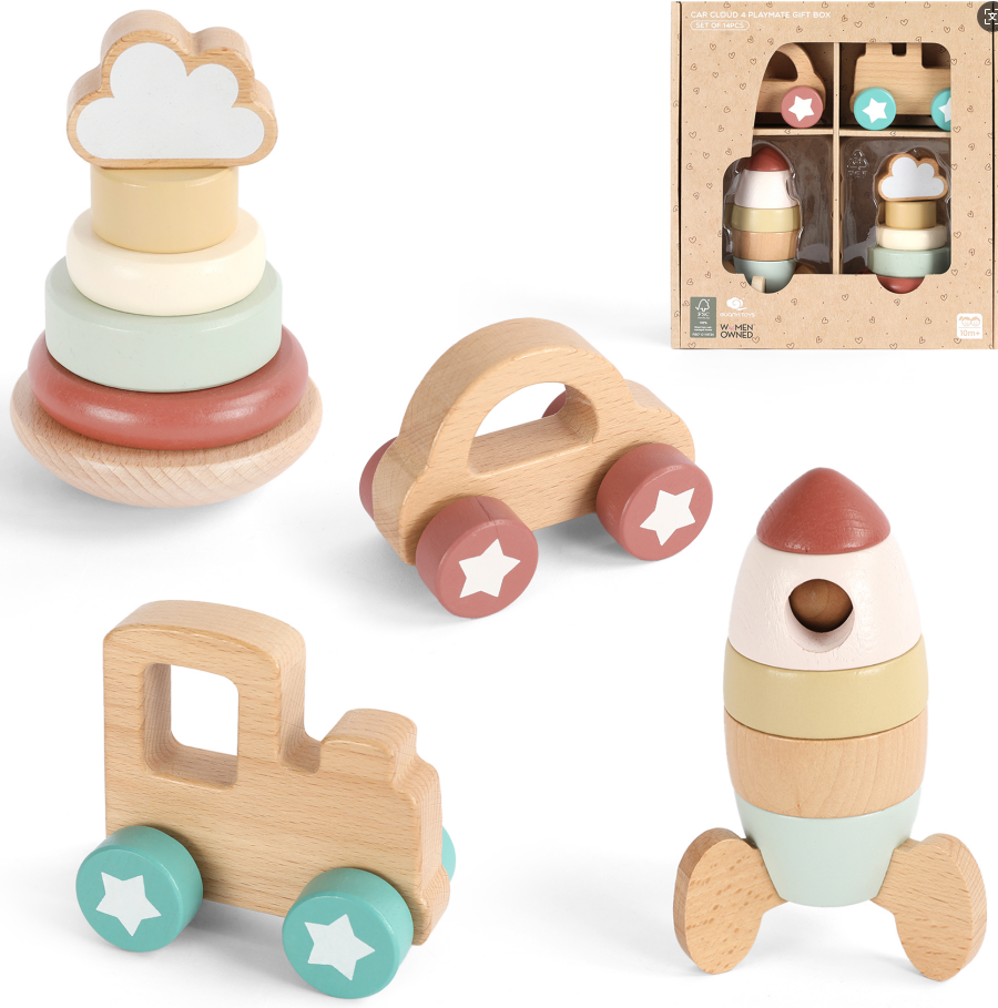 4 in 1, Stacking & Vehicles Gift Set, Set of 14 – GUANYI